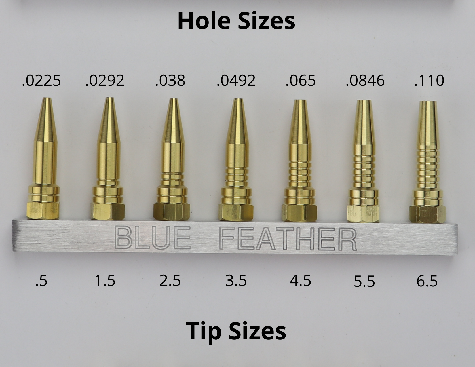 Individual Half Size Tips – Blue Feather Torch